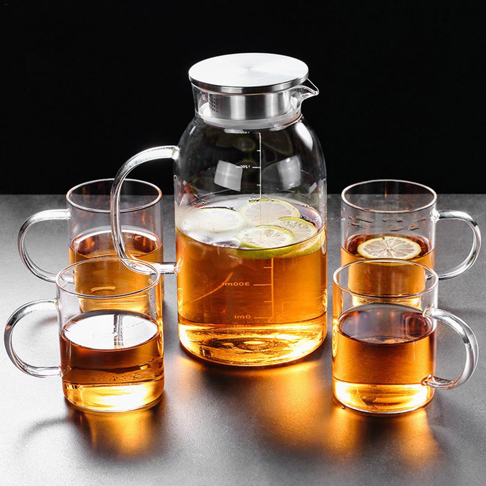Glass Water Pitcher High Temperature Resistance wi... – Grandado