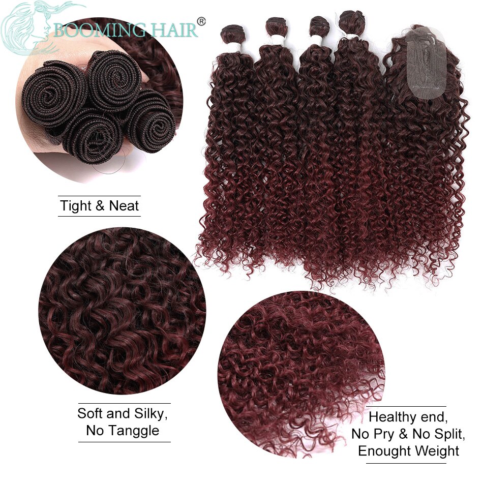Synthetic Hair Bundles Weaving Long Hair Extension... – Vicedeal