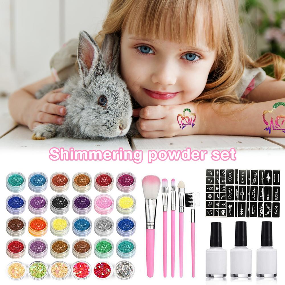 Temporary Tattoo Set 30 Flash Powder 60 Templates ... – Grandado