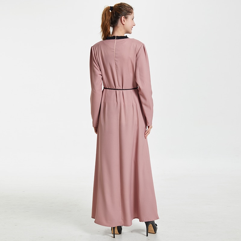 8868-3 muslim dress Lace abaya dress islamic dress... – Vicedeal