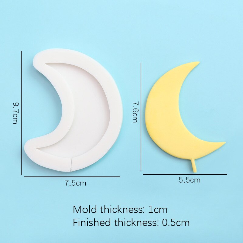 Cloud Star Moon Rainbow Silicone Fondant Mold Air ... – Grandado