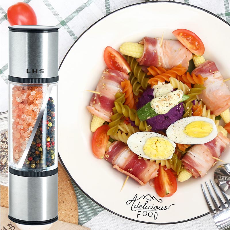 LHS 2 in 1 Salt and Pepper Grinder Stainless Steel... – Grandado