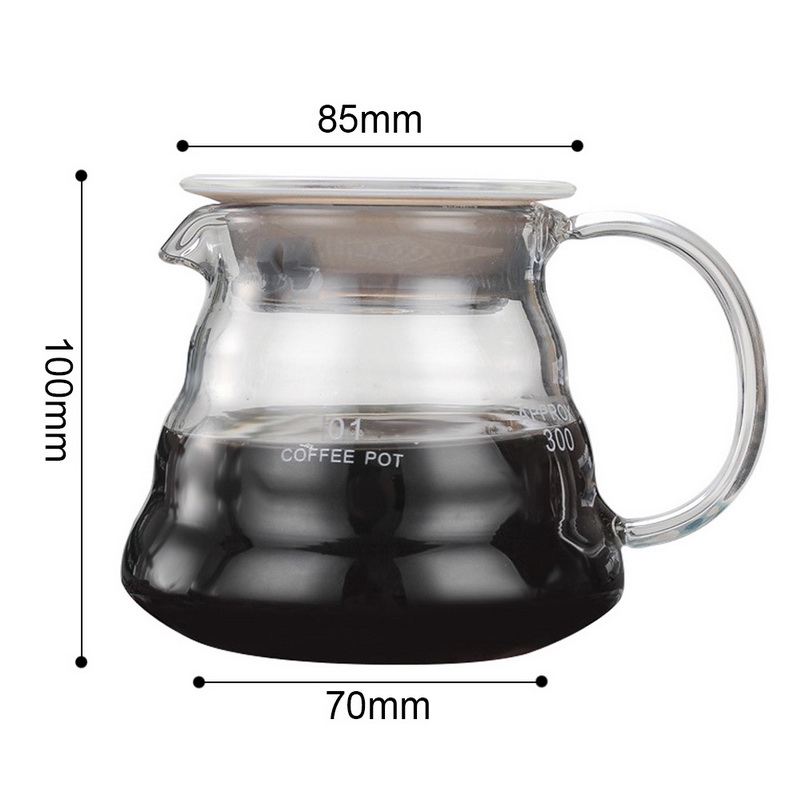 Carafe Drip Coffee Pot 360ml 600ml 800ml V60 Pour ... – Grandado