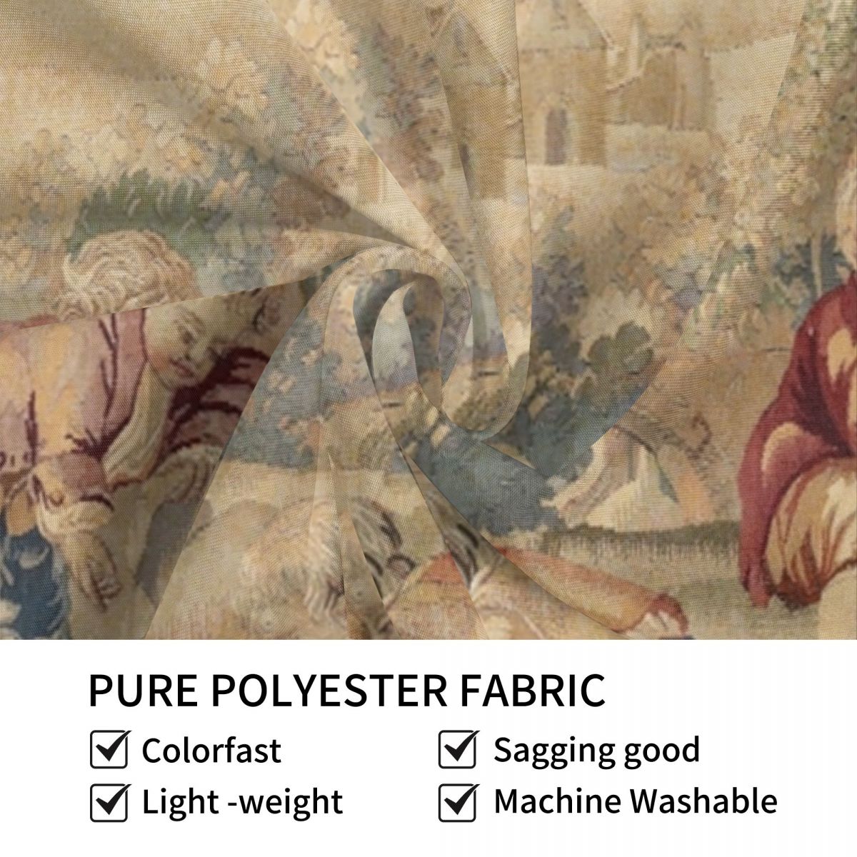 Aubusson Antique French Print Tapestry Bohemian Wa... – Grandado