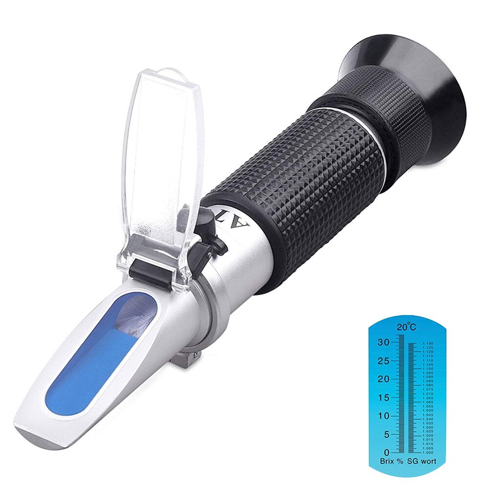 Handheld Brix Refractometer with ATC 0-32% Brix fo... – Grandado