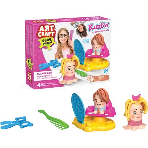 Art Craft Hairdresser Play Dough Set toys – Vicedeal
