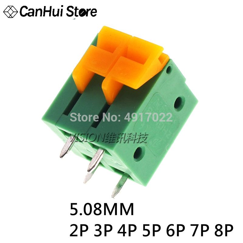 Bornier à ressort PCB 5,08mm, 10 pièces, bornes PC... – Grandado