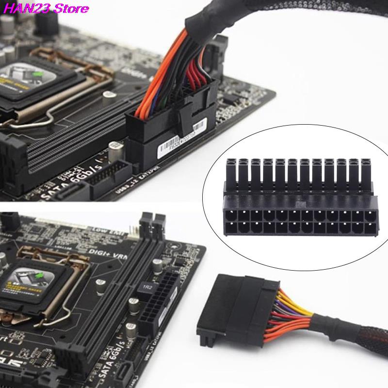 Black Computer Motherboard ATX Power Supply 24P To... – Grandado