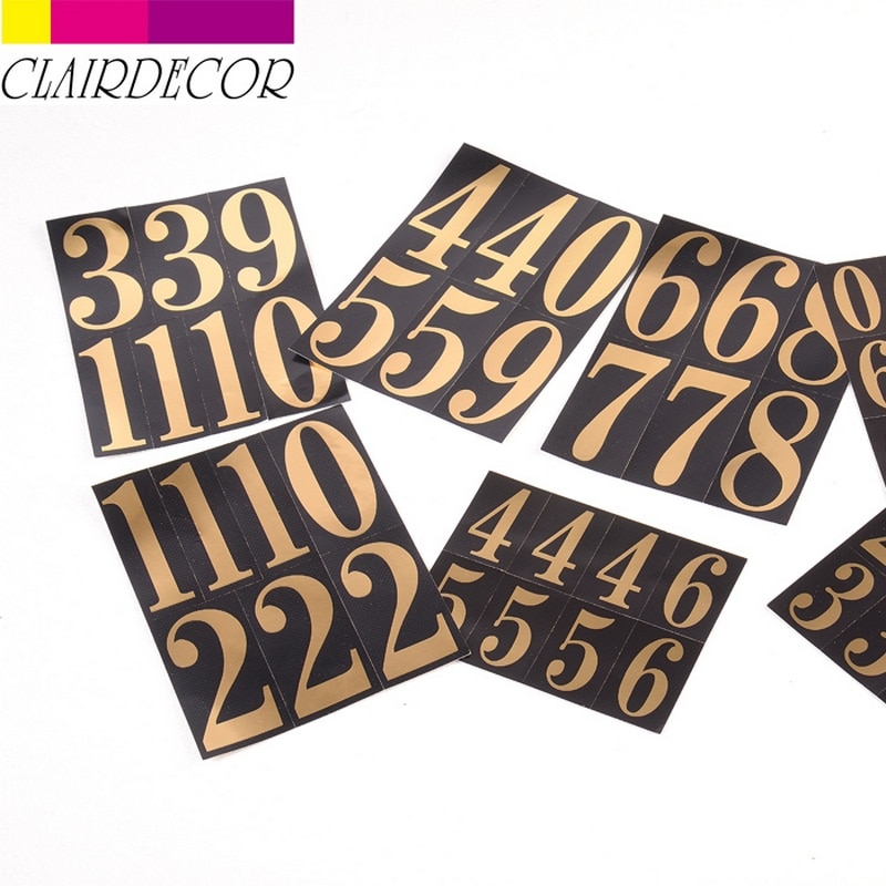 ADHESIVE NUMBERS SET adhesive mylar numbers provid... – Grandado