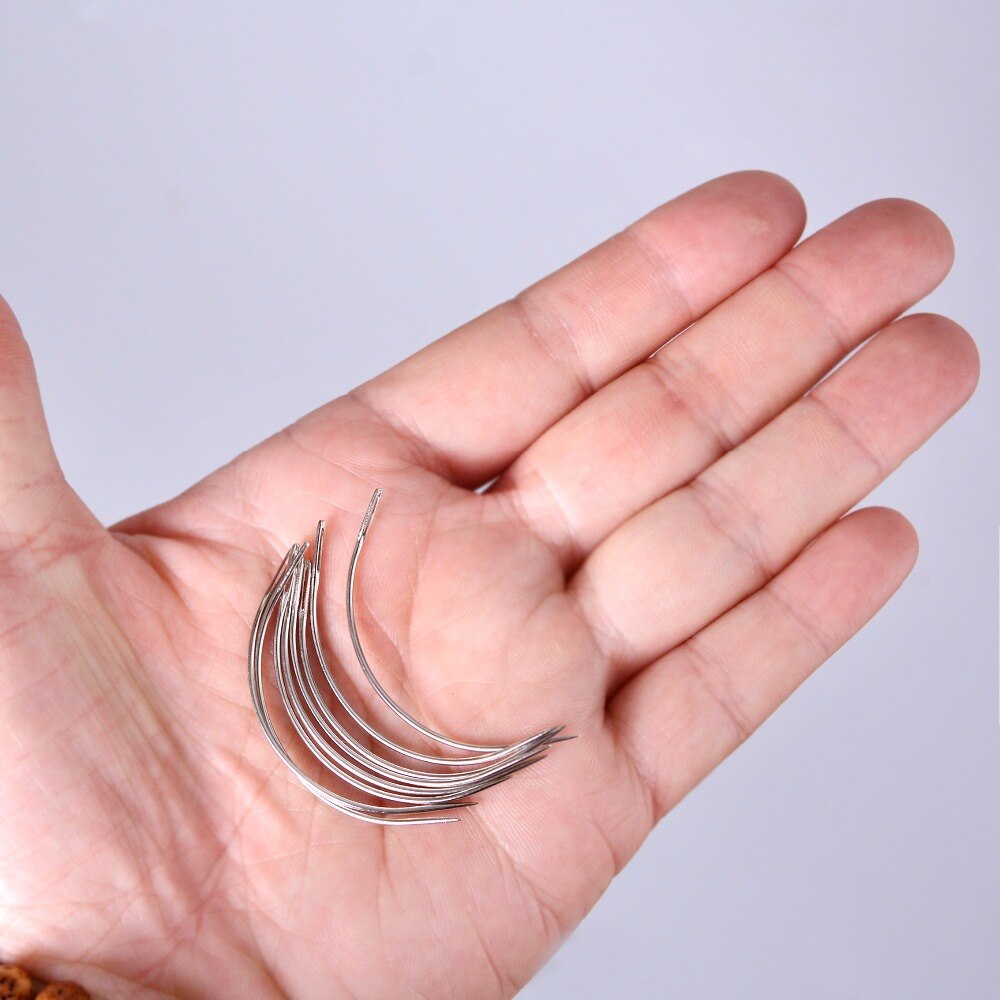 50 st 6cm c form böjda nålar trådtrådar sy / väva ... – Grandado