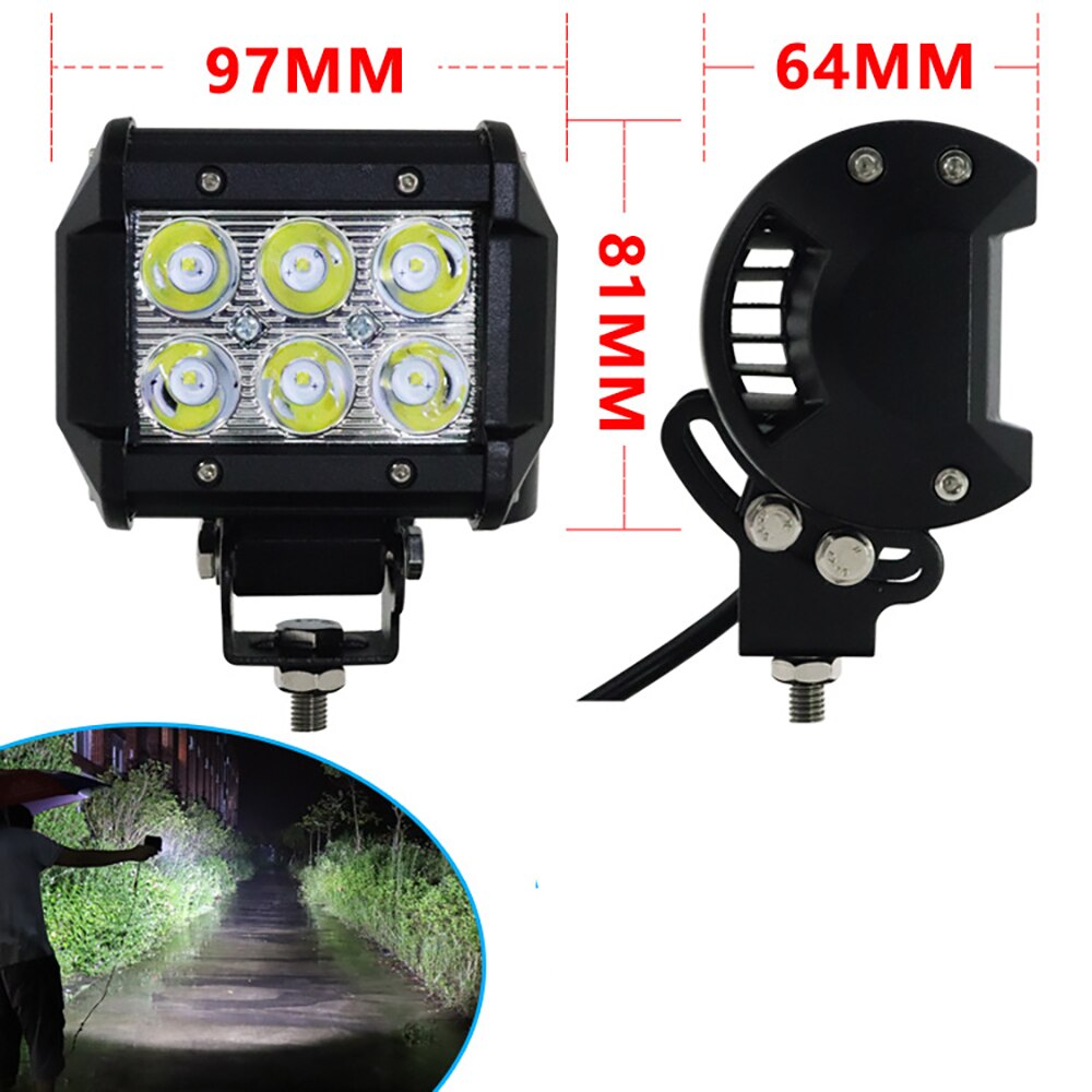 Vingtank LED Light Bar Spot 18W Off-Road Light Mod... – Grandado