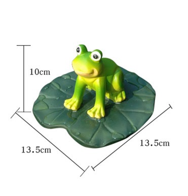 Harts flytande groda staty utomhus trädgård damm d... – Vicedeal