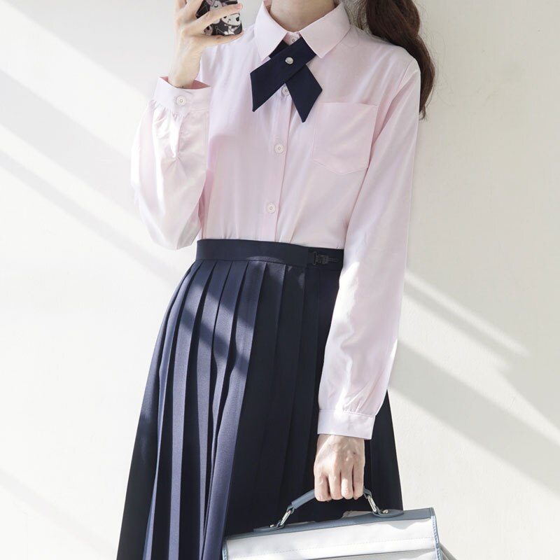 Japanese School Basic Blouse Student Seifuku Long/... – Grandado