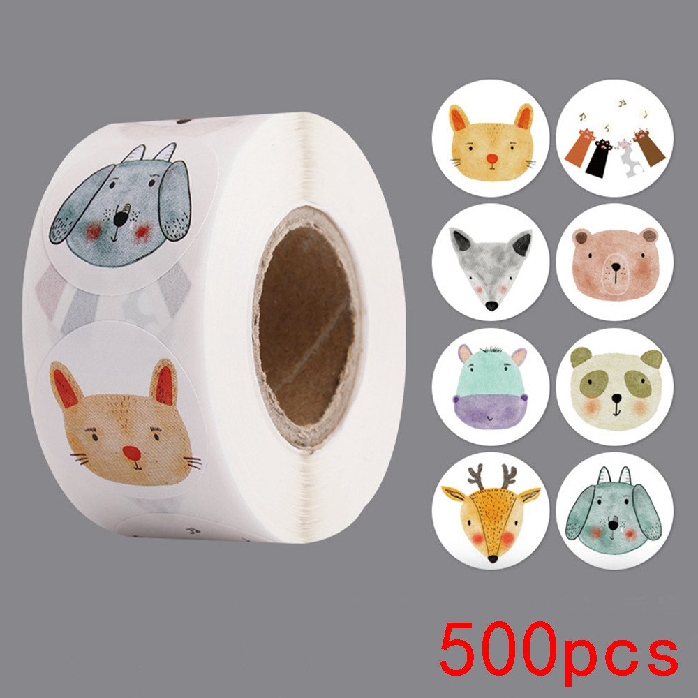 50-500pcs 1inch Cartoon Stickers Birthday Party De... – Grandado