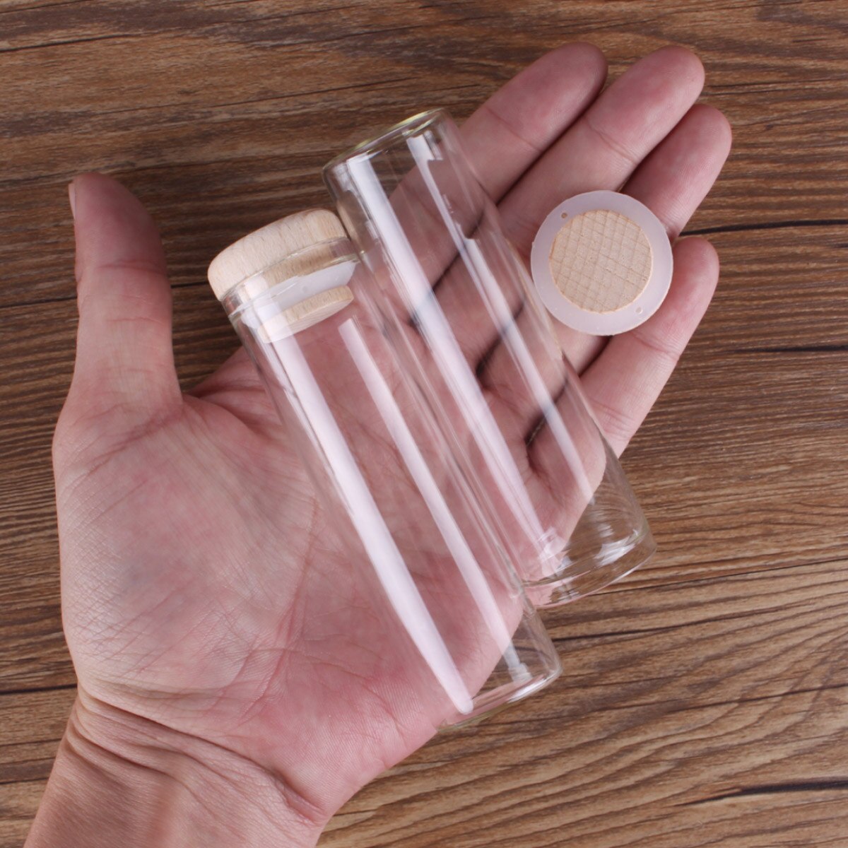 24 pieces 50ml 30*100mm Test Tubes with Wooden Lid... – Vicedeal