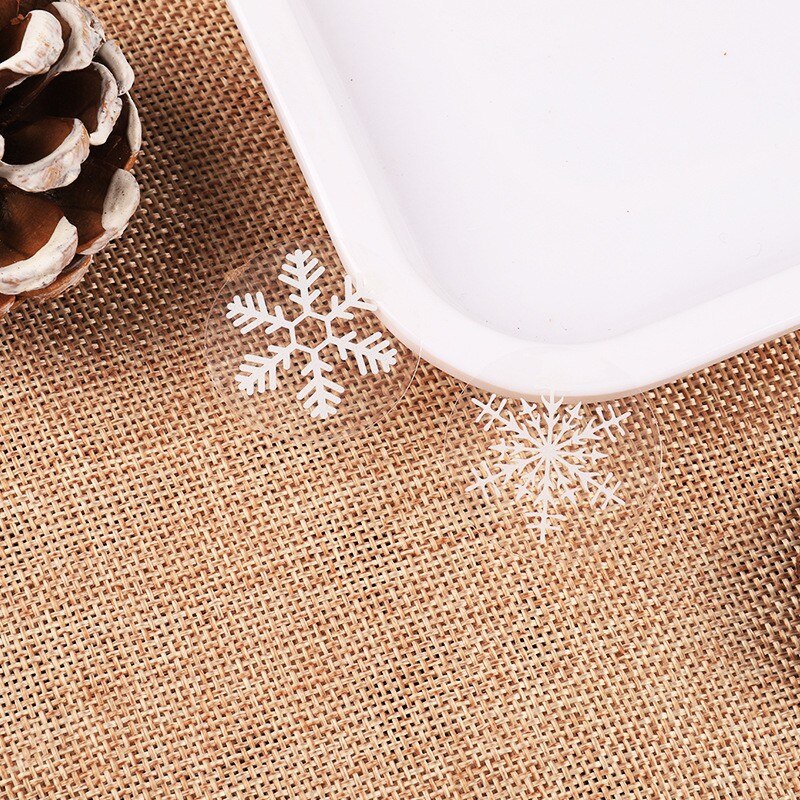 100pcs/pack Transparent white snowflake Sealing st... – Grandado