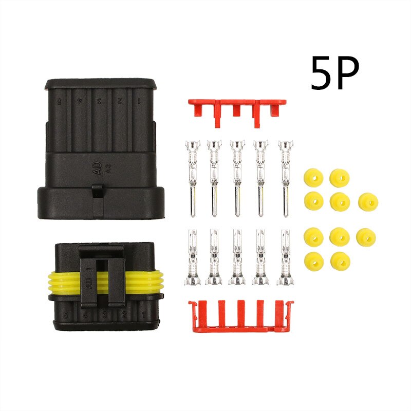 5 sæt kit 1p 2p 3p 4p 5p 6p amp 1.5 stik til han o... – Grandado