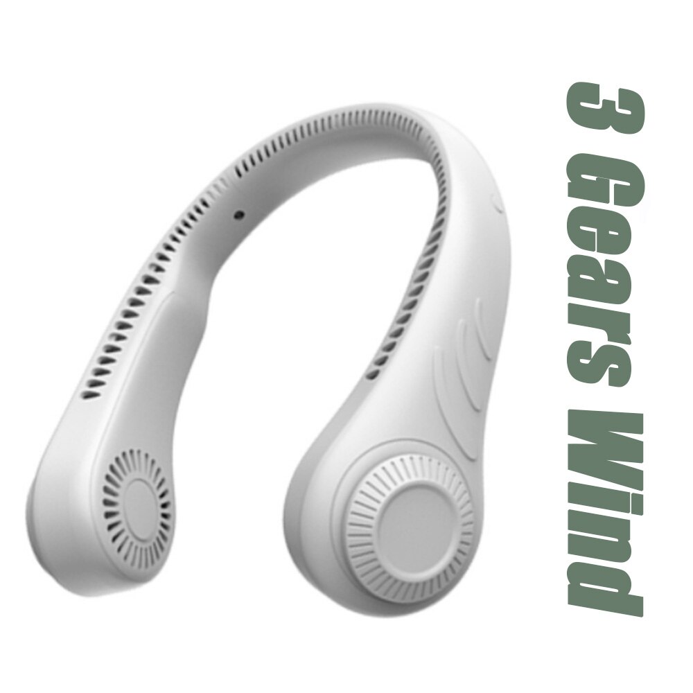 Neck USB Portable Fan Leafless Mini Desktop Fan Su... – Vicedeal