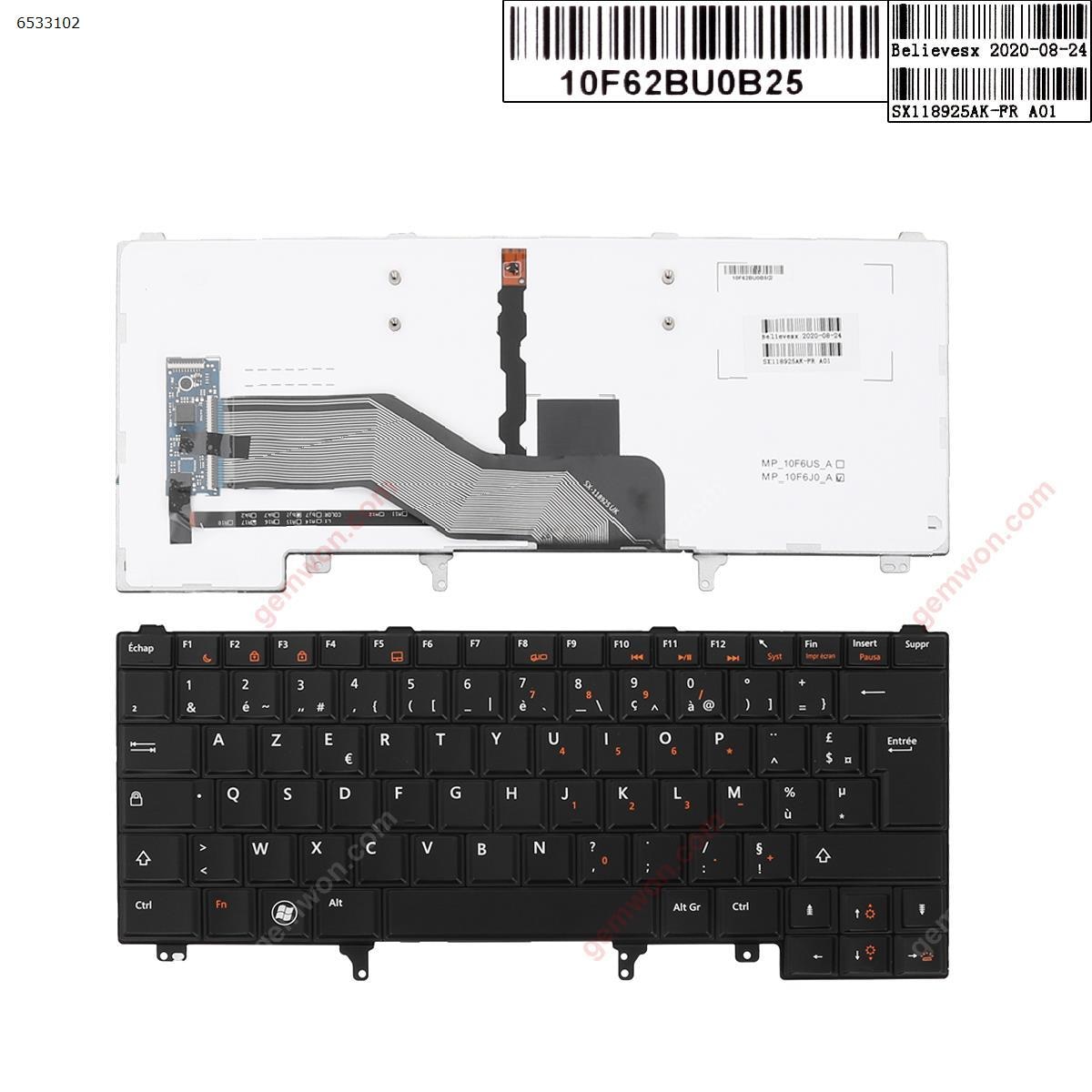 FR French AZERTY Keyboard for DELL Latitude E6420 ... – Grandado