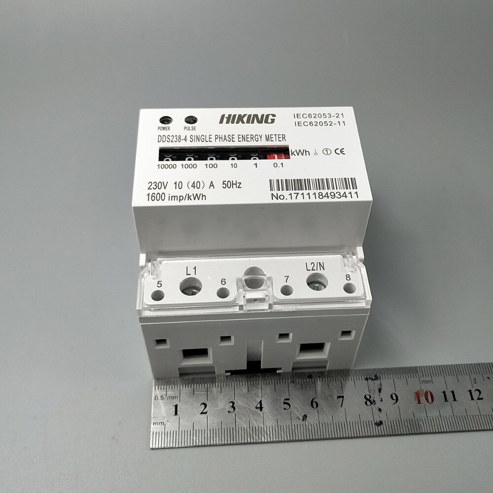10(40)A 230V 50HZ Single phase Din rail KWH Watt h... – Grandado 10(40)A 230V 50HZ Single phase Din rail KWH Watt h... – Grandado