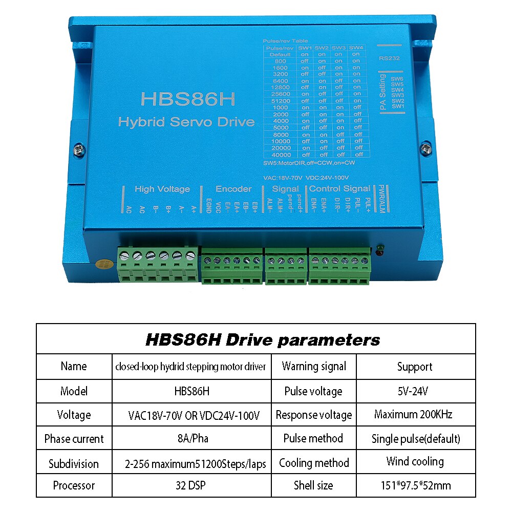 EU warehouse HBS860H / HBS86H hydrid servo Motor D... – Grandado