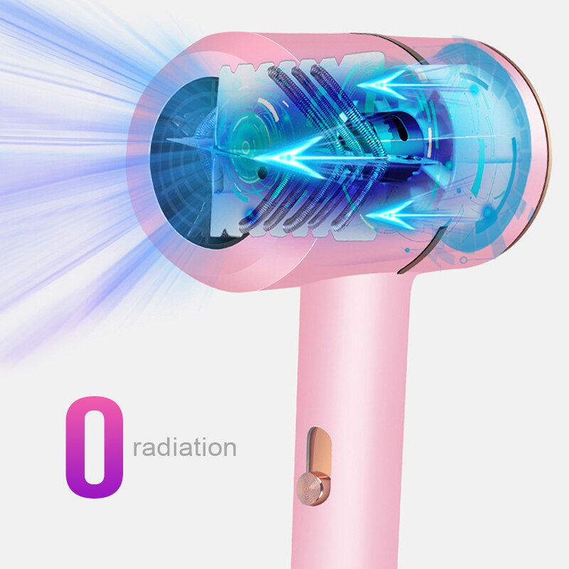 IXueJie 1800W Hair Dryer Pink Mini Blow Dryer for ... – Vicedeal