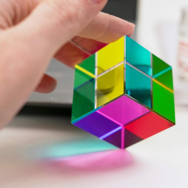 Color Crystal Cube Crystal Pyramid Prism Desktop T... – Vicedeal