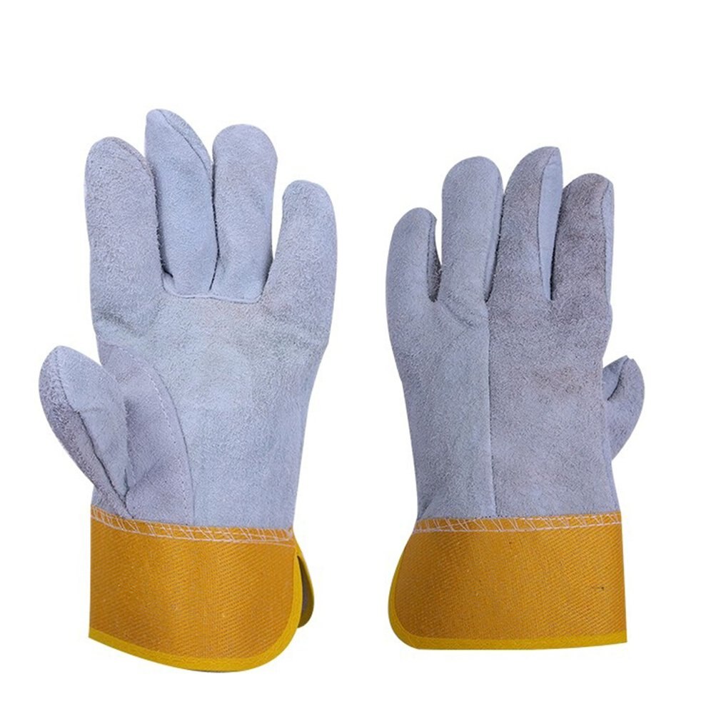 Two-Layer Cattle Hide Short Welding Gloves With He... – Vicedeal