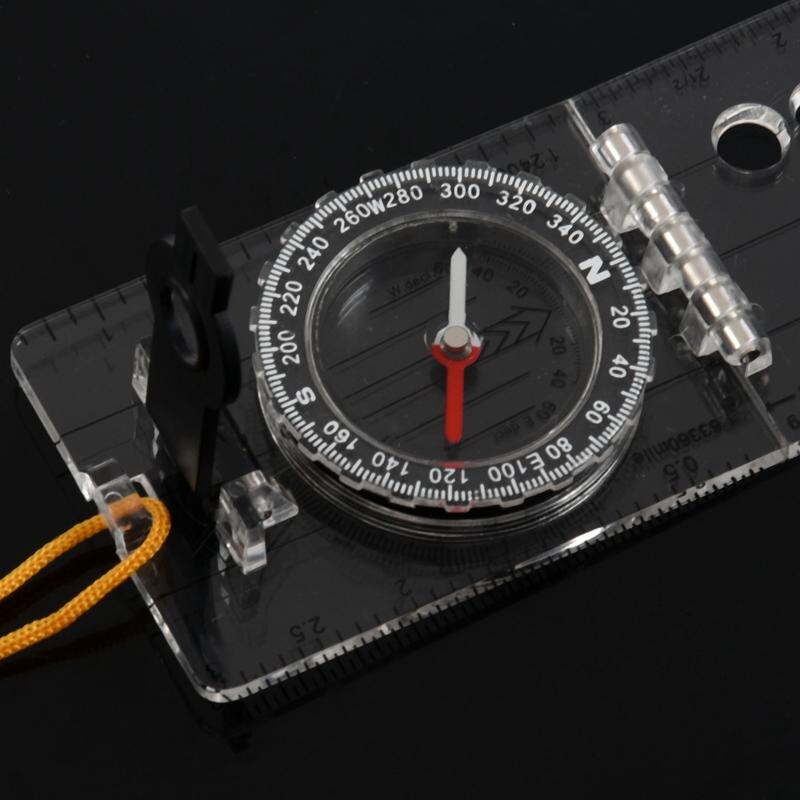 Baseplate Pocket Compass Orienteering Hiking Campi... – Grandado