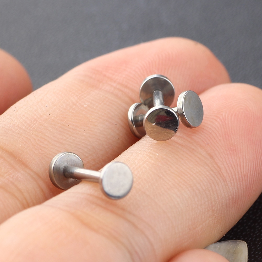 2Pcs G23 Titanium Labret Lip Piercing Studs 6mm 8m... – Vicedeal