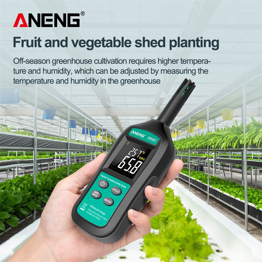 ANENG GN401 Mini Temperature Humidity Meter Handhe... – Vicedeal