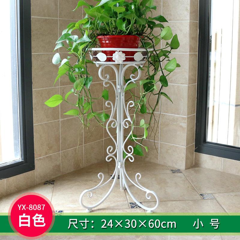 Flower stand flower pot rack single Floor type wro... – Grandado