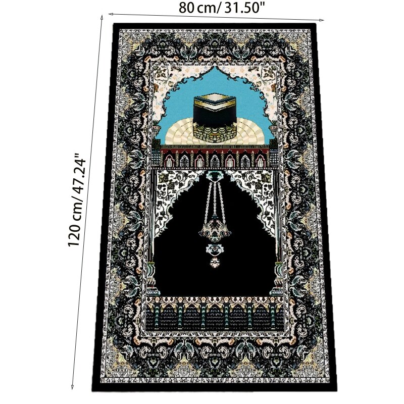 80x120cm Soft Muslim Prayer Carpet Islamic Prayer ... – Grandado