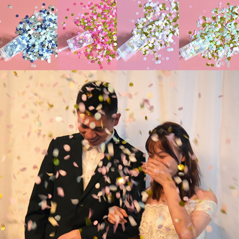 1pc Round Push Pop Confettis Container Confetti Po... – Grandado