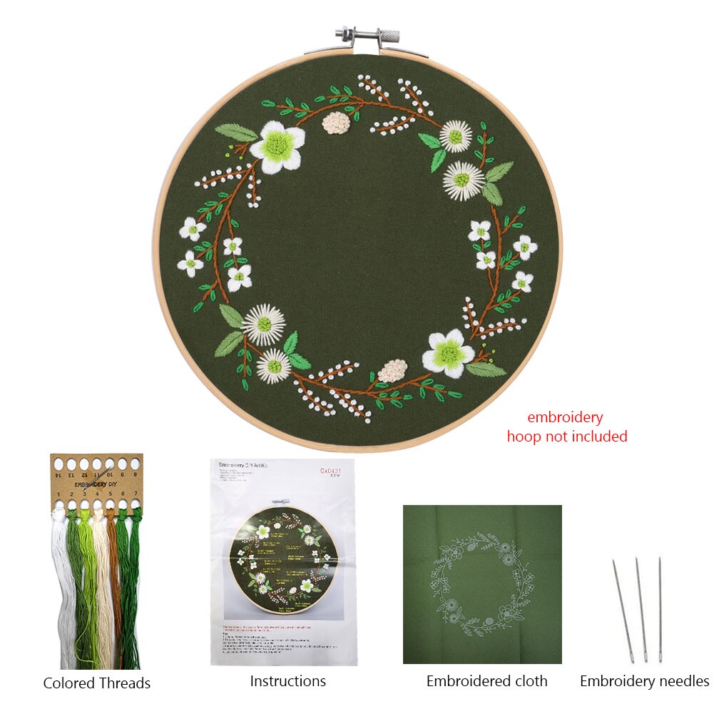 Handwork Needlework Plants Pattern Threads Tools F... – Grandado