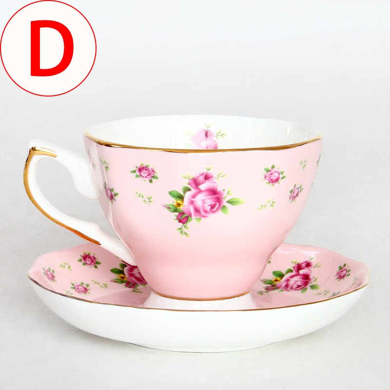 Coffee cup set European bone china English style a... – Vicedeal