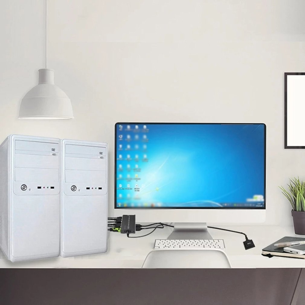 4K HDMI KVM Switch 2 In 1 Out USB HDMI1.4 KVM Swit... – Grandado