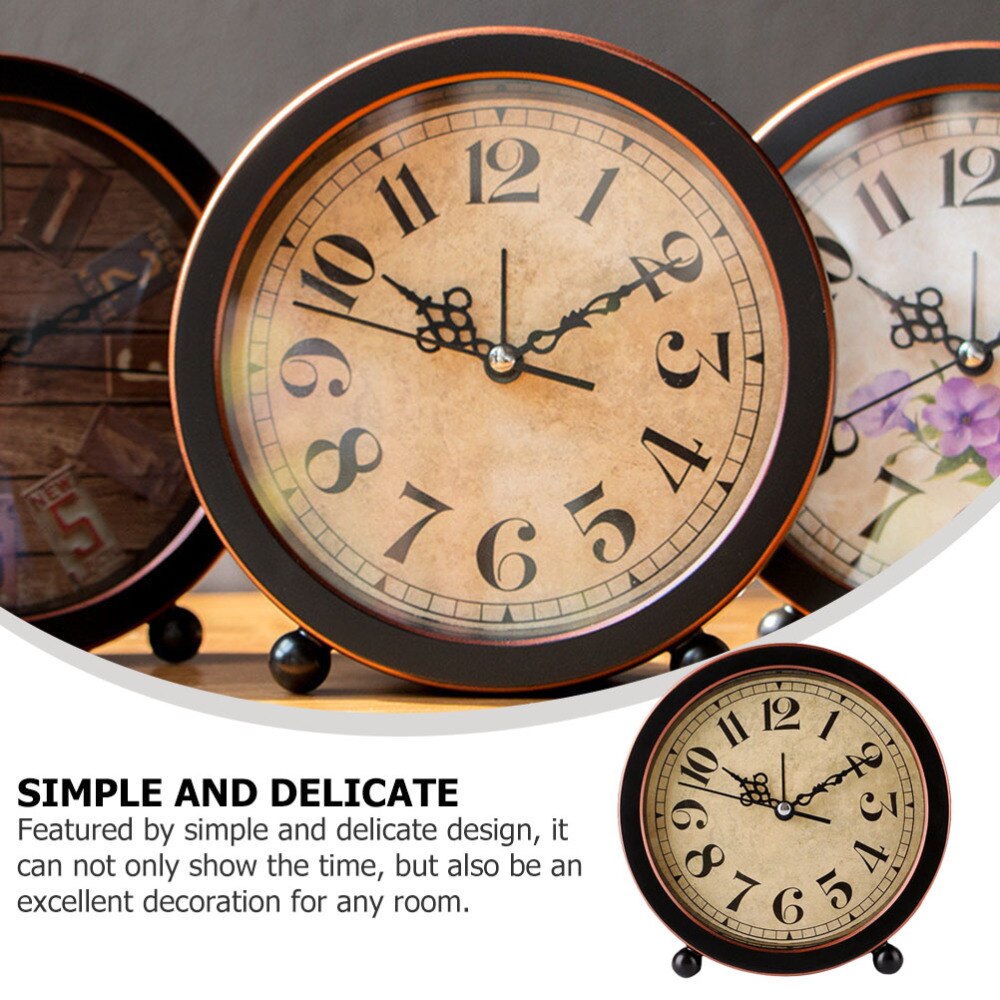 Vintage Alarm Clock Decorative Clock Bedside Clock... – Grandado