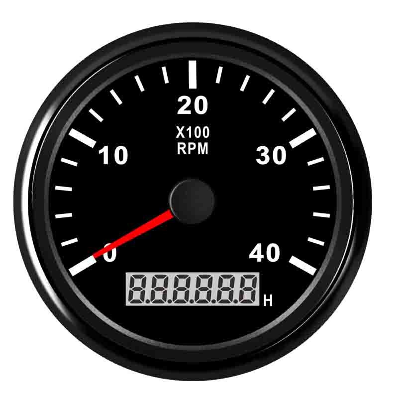 4000 Rpm Tachometer Gauge Met Lcd Urenteller Voor ... – Vicedeal