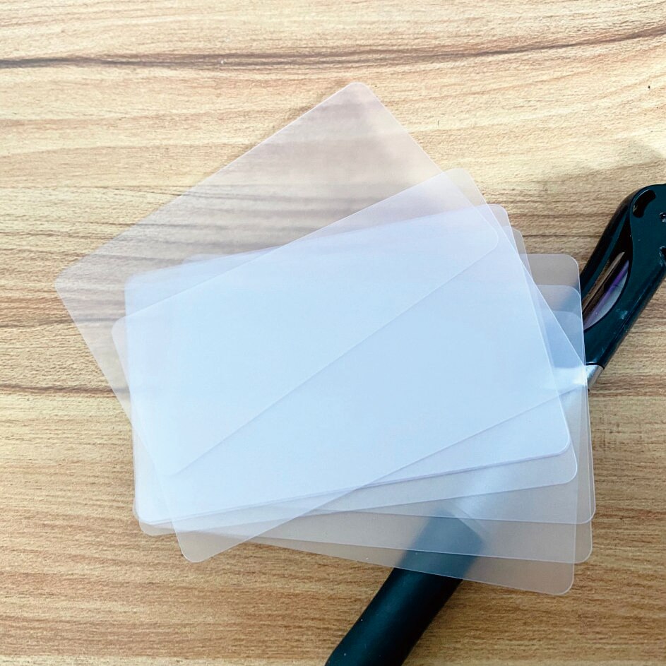 100Pcs Visitekaartje 85.5*54*0.33Mm Mat Plastic Pv... – Vicedeal