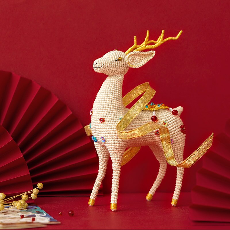 Christmas DIY 9-Color Deer wool felt Fur needle wo... – Grandado