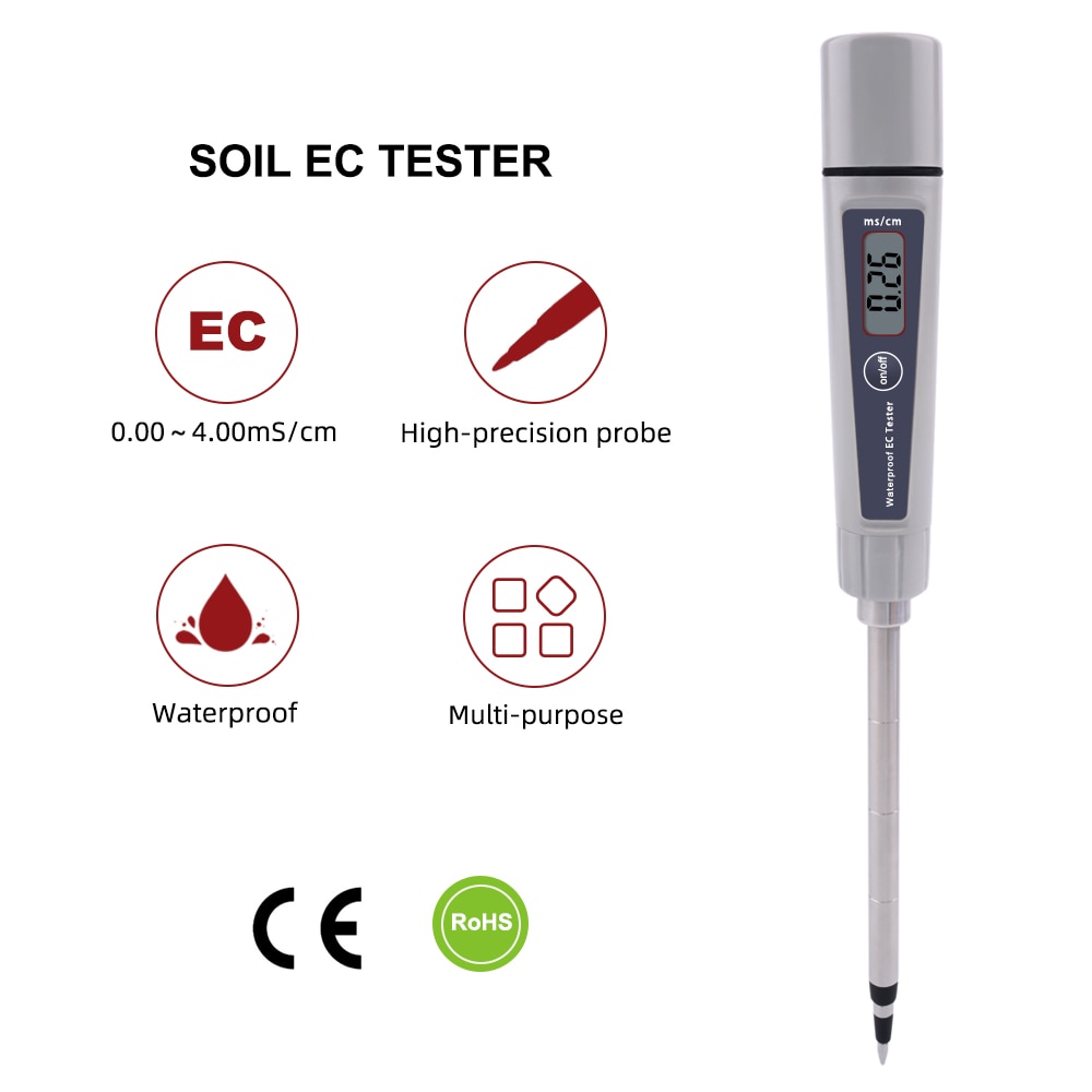 EC-316 Direct Soil EC Tester Digital Conductivity ... – Vicedeal