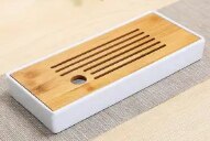 Bamboo Tea Tray Solid Bamboo Tea Board Kung Fu Tea... – Grandado