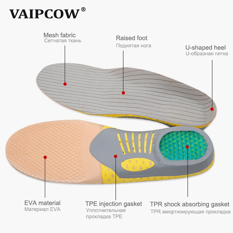 Orthopedic Insoles Orthotics Flat Foot Health Sole... – Grandado
