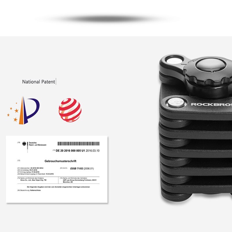 Foldable Password Bike Bicycle Lock Mini Portable ... – Grandado