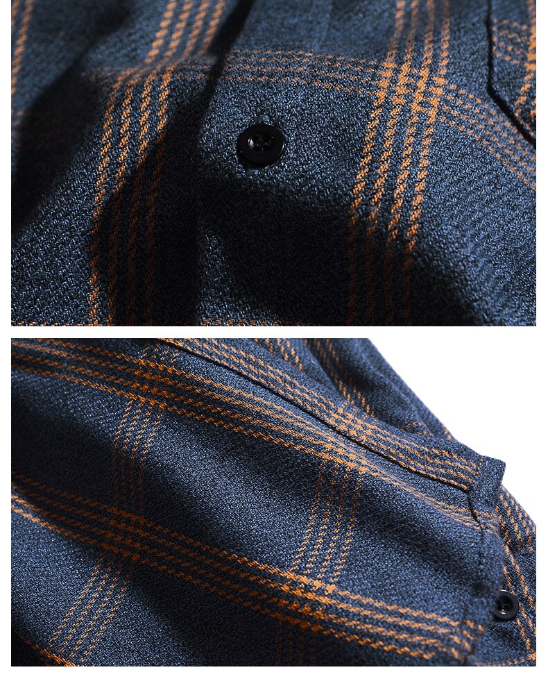 Mjartoria Plaid Shirts Mannen Top En Blouses Turn ... – Grandado