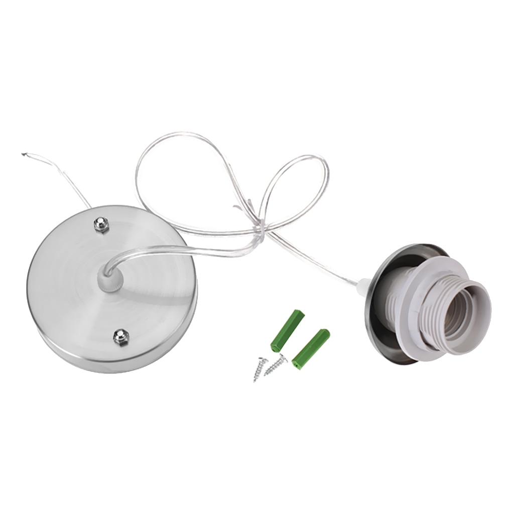 Chrome Ceiling Rose E27 Screw Type Pendant Light L... – Grandado