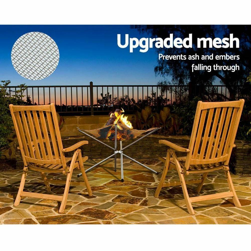 Outdoor Portable Fire Rack Folding Table Grill Gri... – Grandado