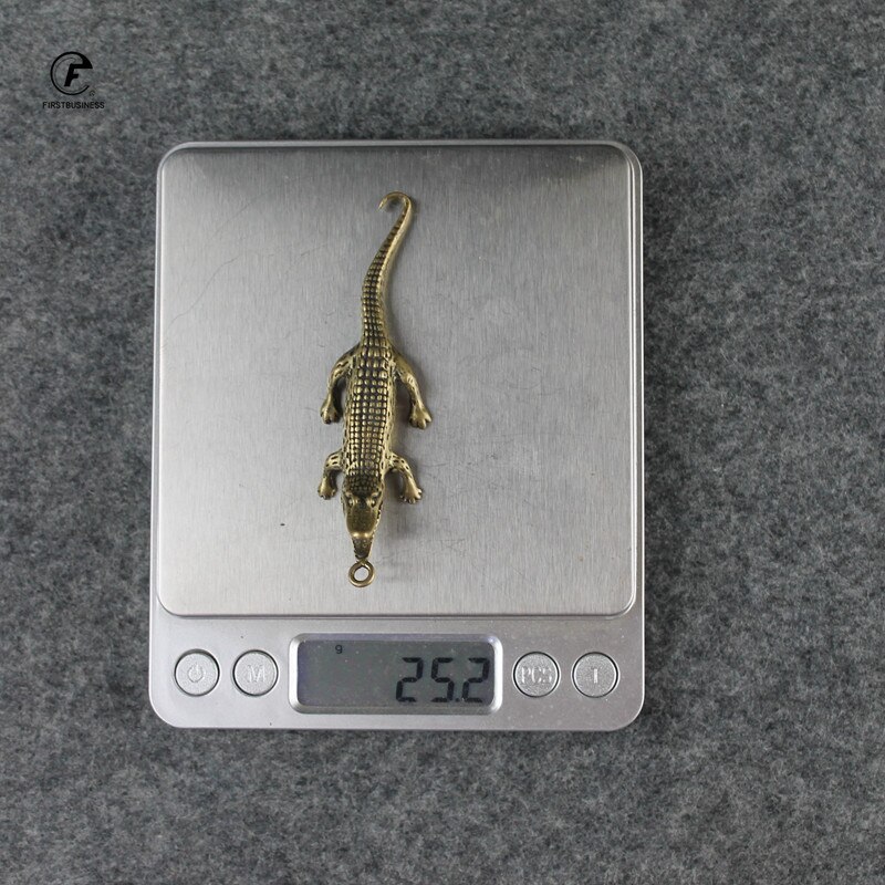 Antique Bronze Small Crocodile Statue Home Ornamen... – Grandado