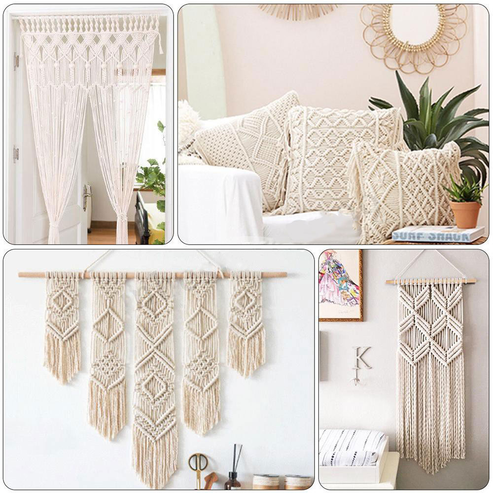 10-400M 1/2/3/4/5/6Mm Macrame Touw Craft Voor muur... – Vicedeal